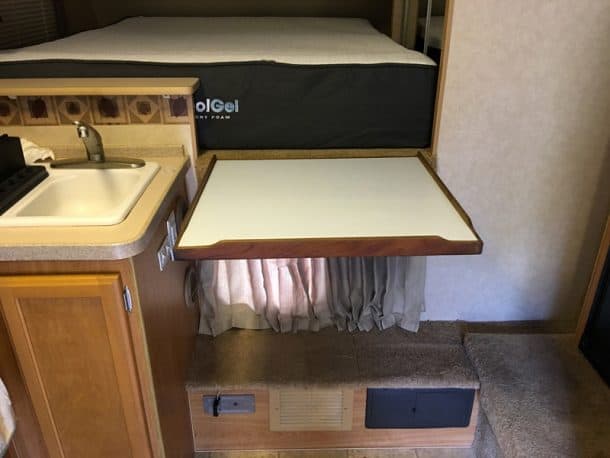 Flip Up Camper Countertop Extensions - Truck Camper Magazine