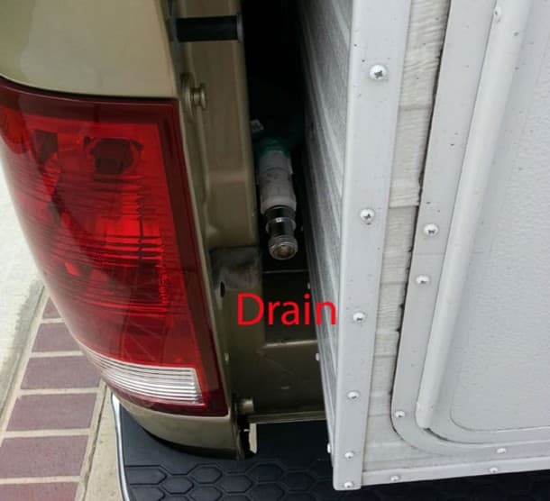 Grey Auxiliary Tanks For Campers and RVs